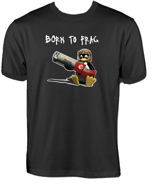 T-Shirt - Born to Frag | T-Shirts | Bekleidung | Linux Shop - Linux ...