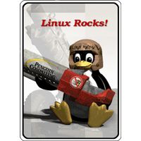 Notebook-Sticker - Linux Rocks | Notebook Aufkleber | Aufkleber | Linux ...